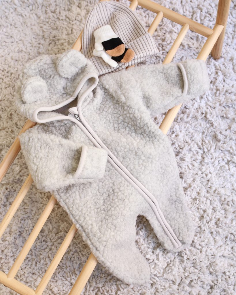Merino wool overalls - gray | babylystore.com